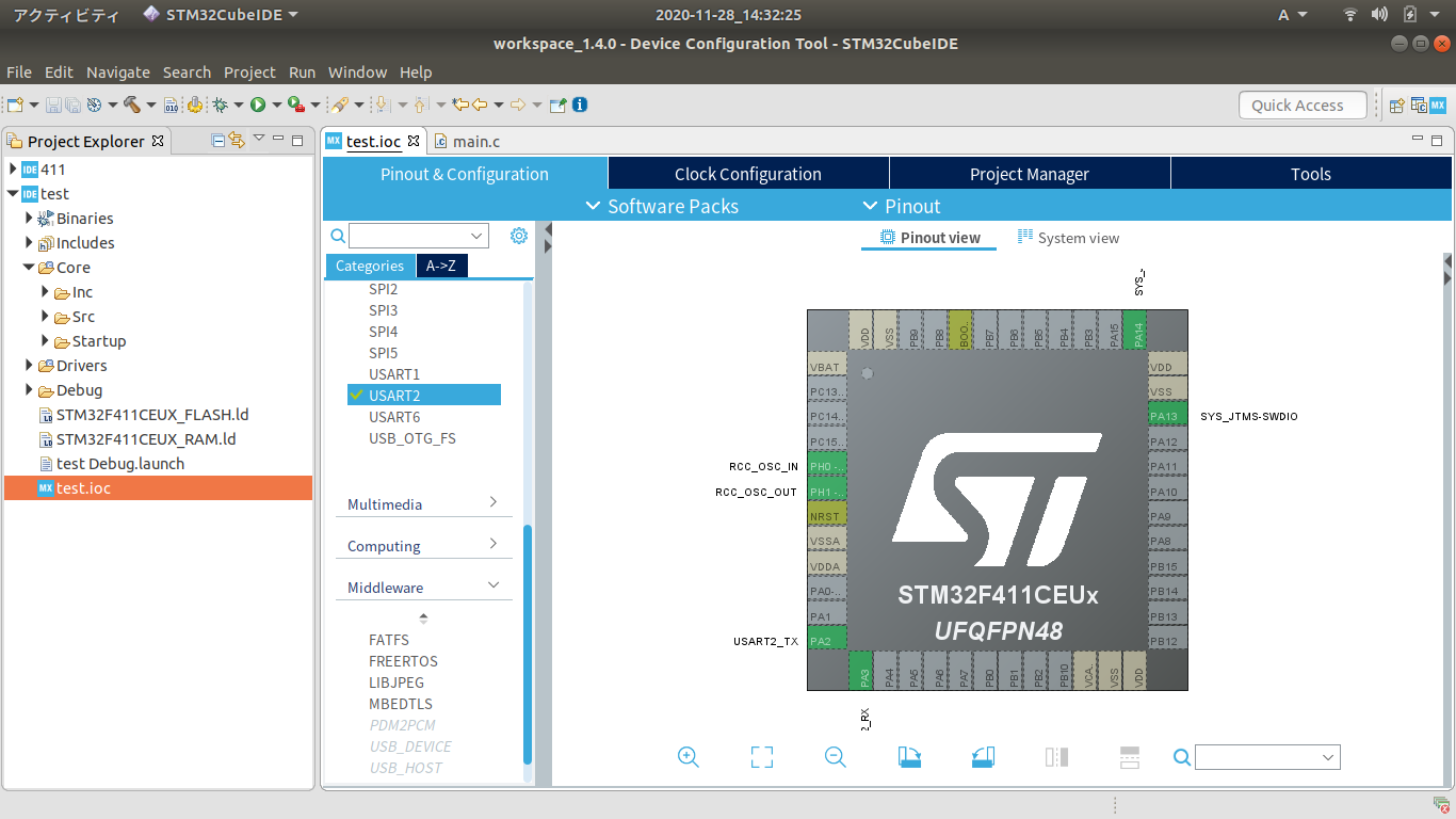 STM32CubeIDEでSTM32F411設定 | 何時もの話っ！